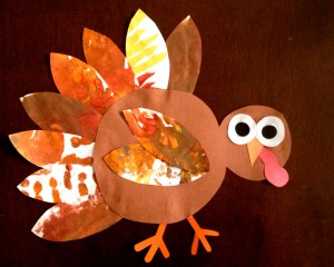 Thanksgiving Fingerpaint Turkey Craft - Our Potluck Family