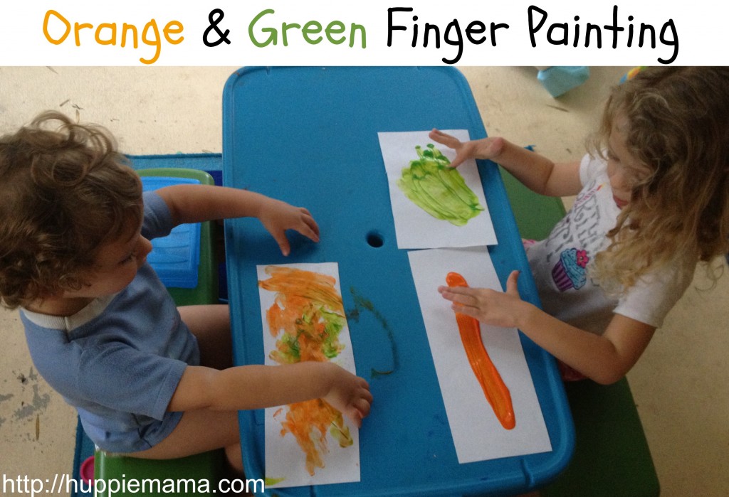 Food Craft: Finger Paint Carrot - Our Potluck Family