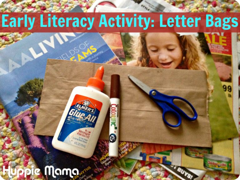 Early Literacy Activity: Letter Bags - Our Potluck Family