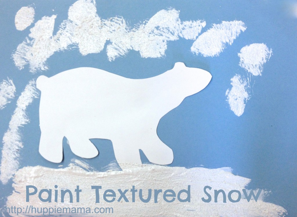 Winter Craft: Polar Bear in the Snow - Our Potluck Family