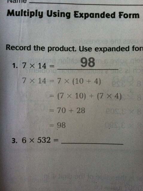 Common Core Math Multiplication