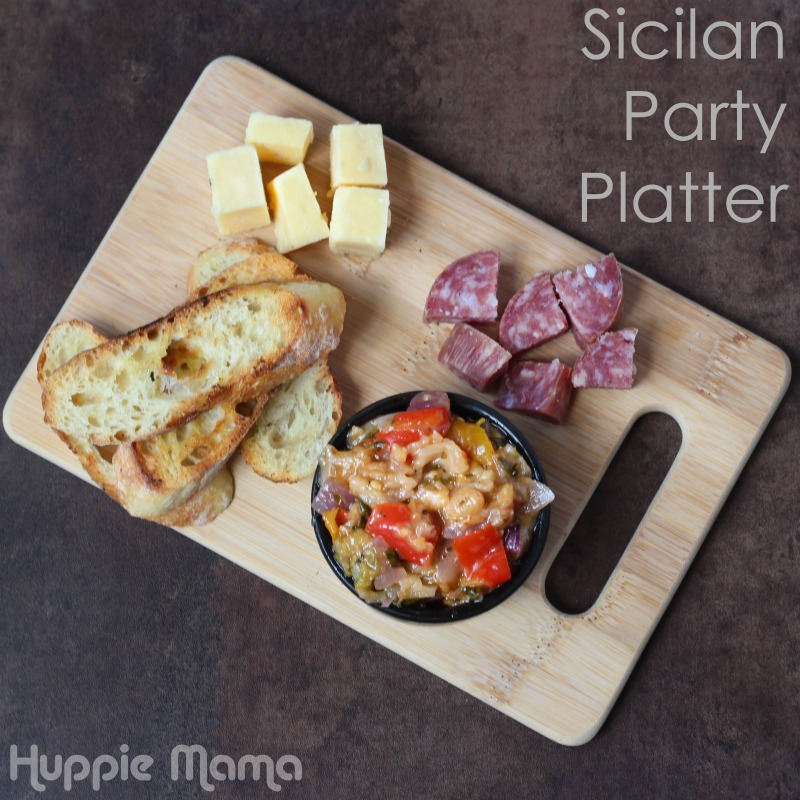 Sicilian Party Platter with Italian Vinegars - Our Potluck Family