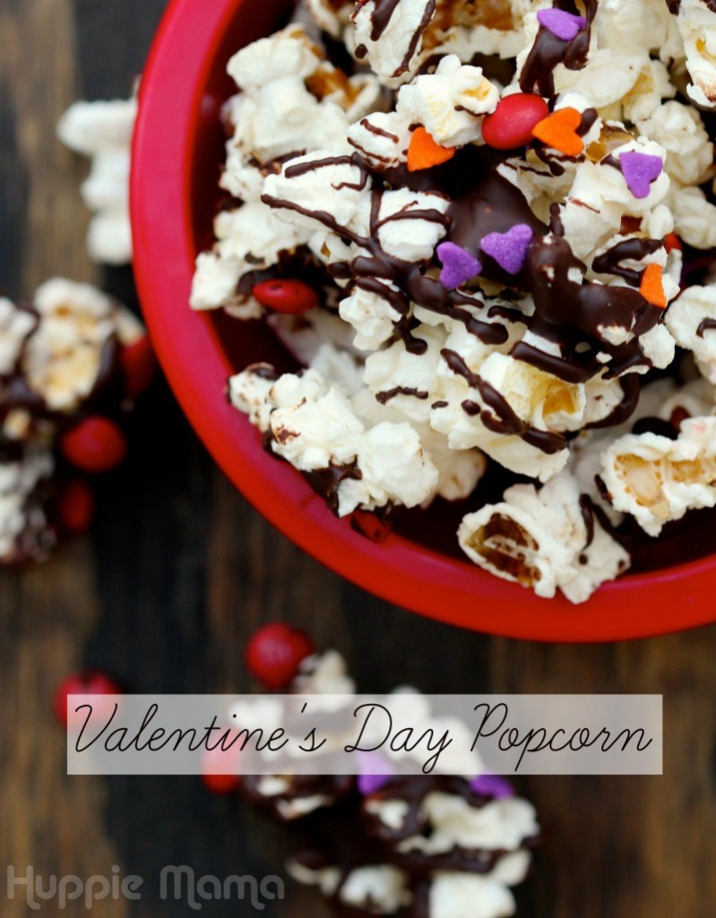 Sweet & Salty Valentine's Day Popcorn - Our Potluck Family