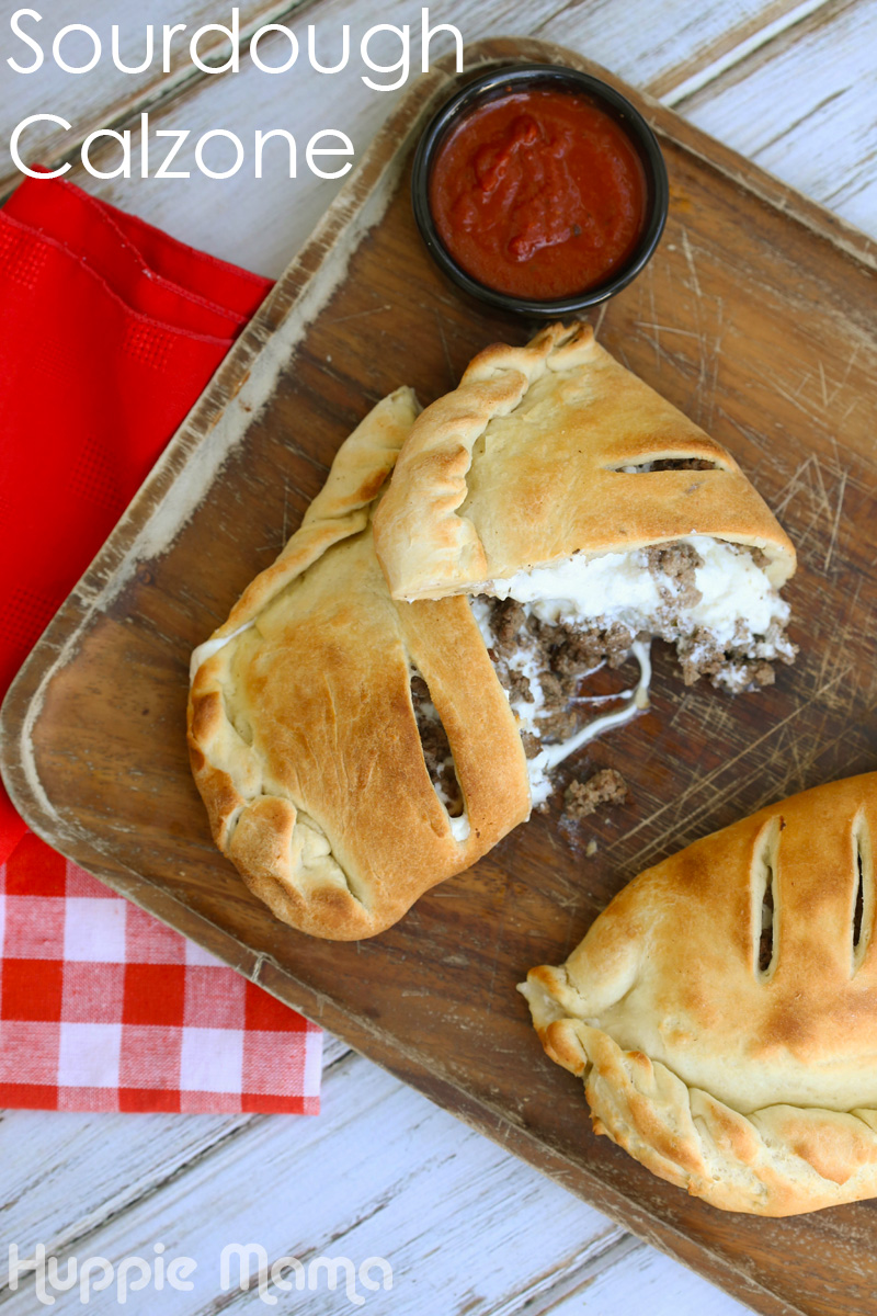 People Eating Calzones