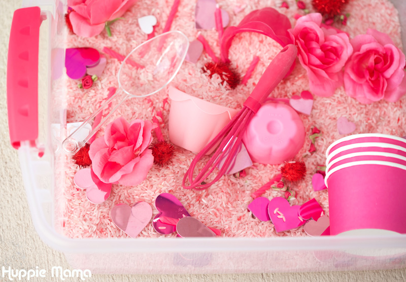 Pinkalicious Cupcake Sensory Bin - Our Potluck Family