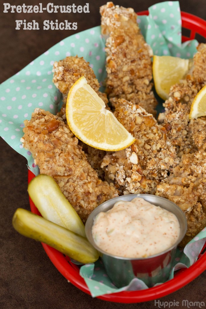 Pretzel-Crusted Fish Sticks - Our Potluck Family