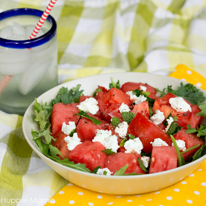 Tomato Watermelon Salad Recipe - Our Potluck Family