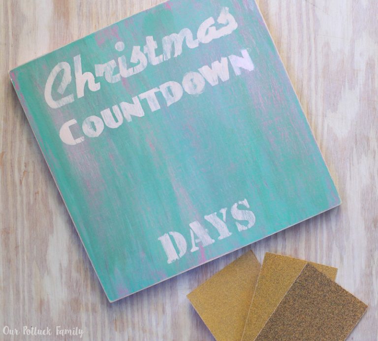 Vintage Christmas Countdown Calendar - Our Potluck Family